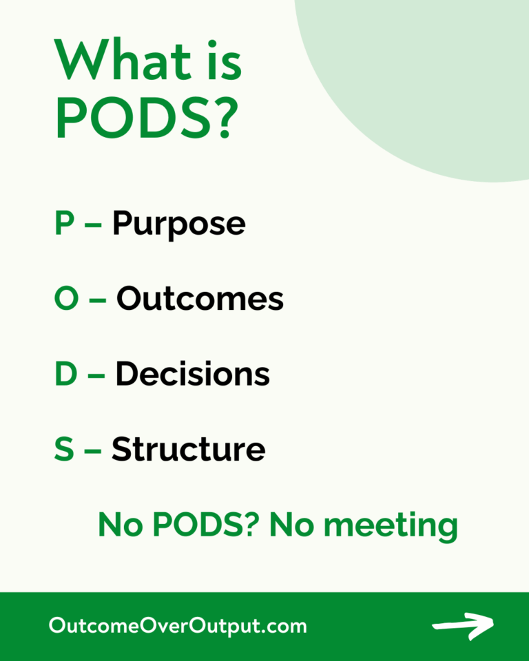 Struggling with Meeting Engagement? Use PODS